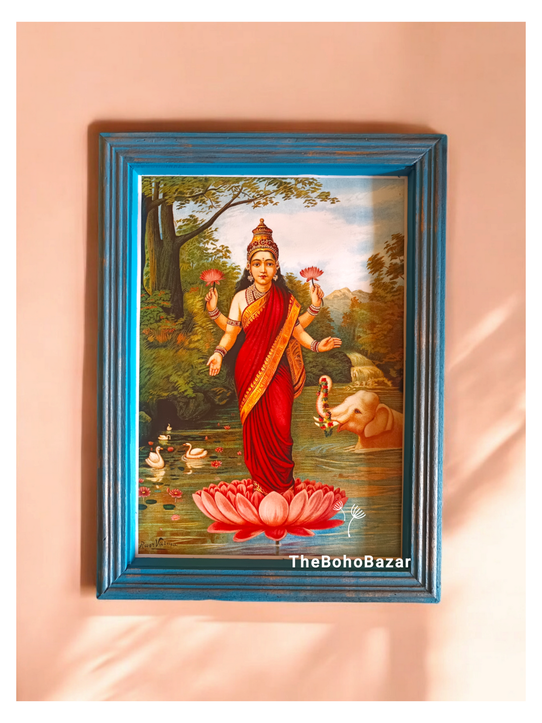 Framed Laxmi Poster – TheBohoBazar